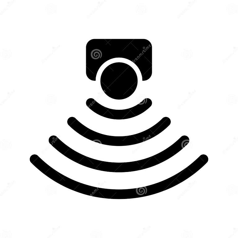 Sensor Icon. Monochrome Style Design from Machine Learning Collection ...