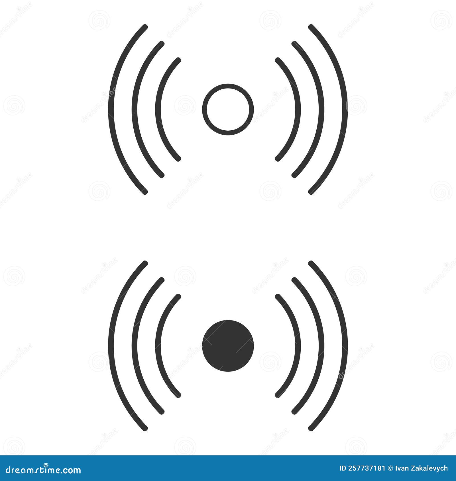 Sensor Icon. Range Motion Symbol. Sign Technology Vector Stock ...