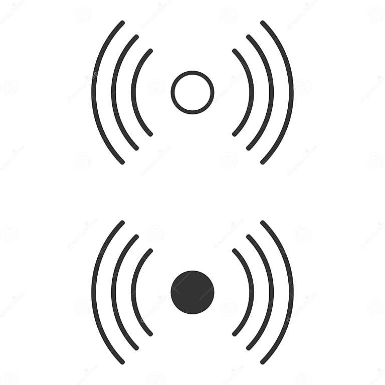 Sensor Icon. Range Motion Symbol. Sign Technology Vector Stock ...