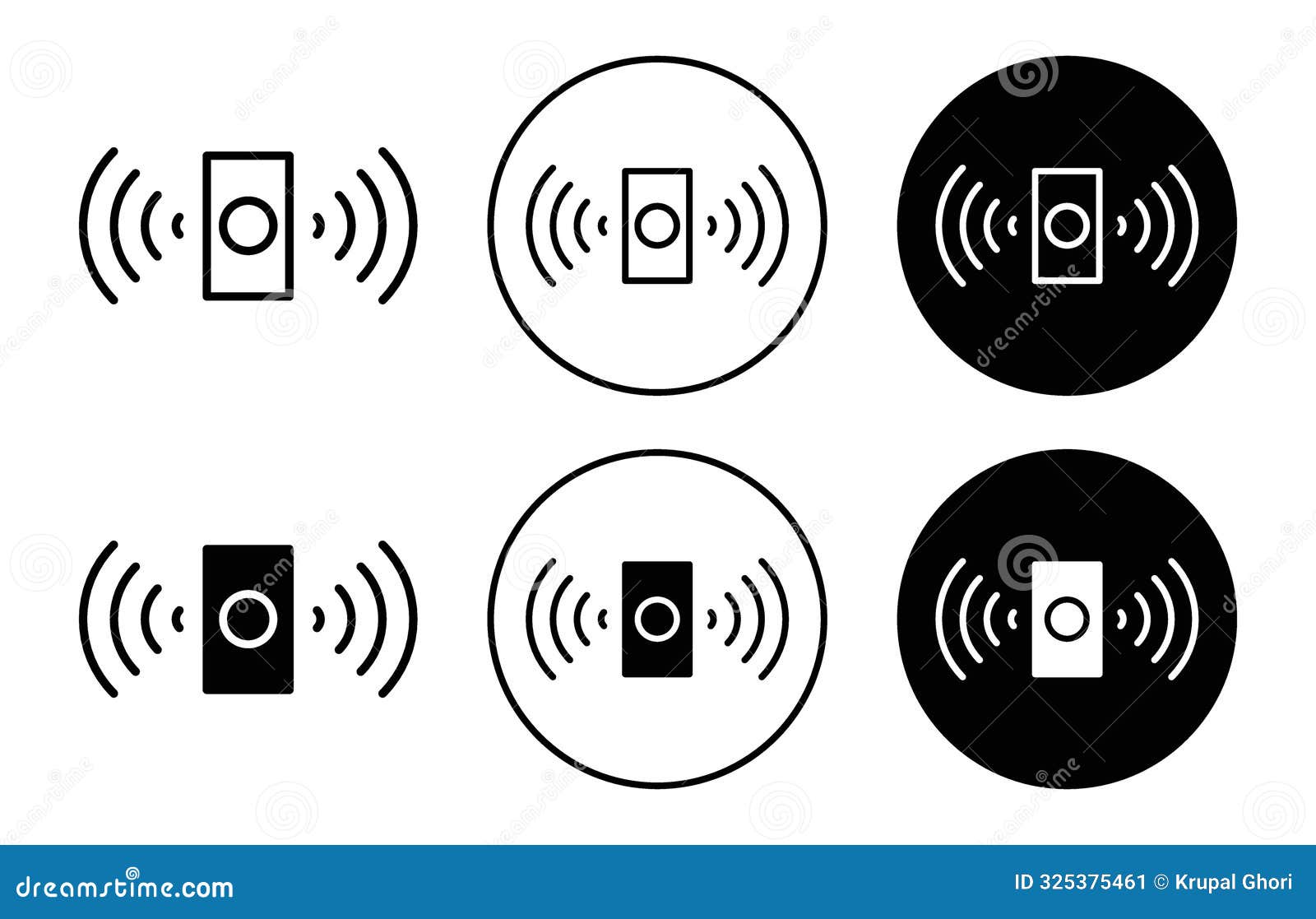 Sensor icon stock vector. Illustration of medium, vision - 325375461
