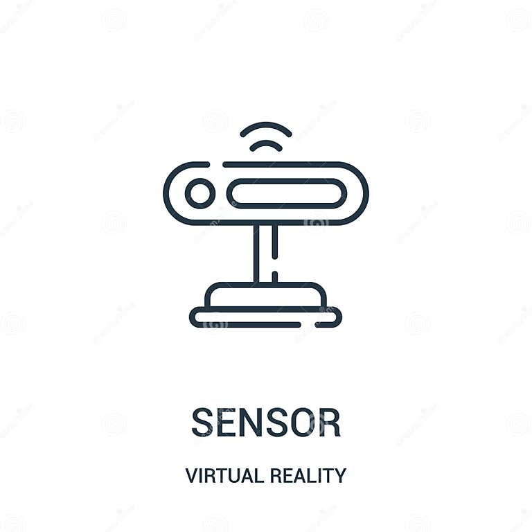 Sensor Icon Vector from Virtual Reality Collection. Thin Line Sensor ...