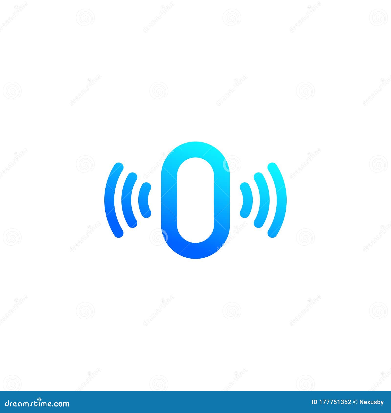 Sensor Icon on White, Vector Stock Illustration - Illustration of ...