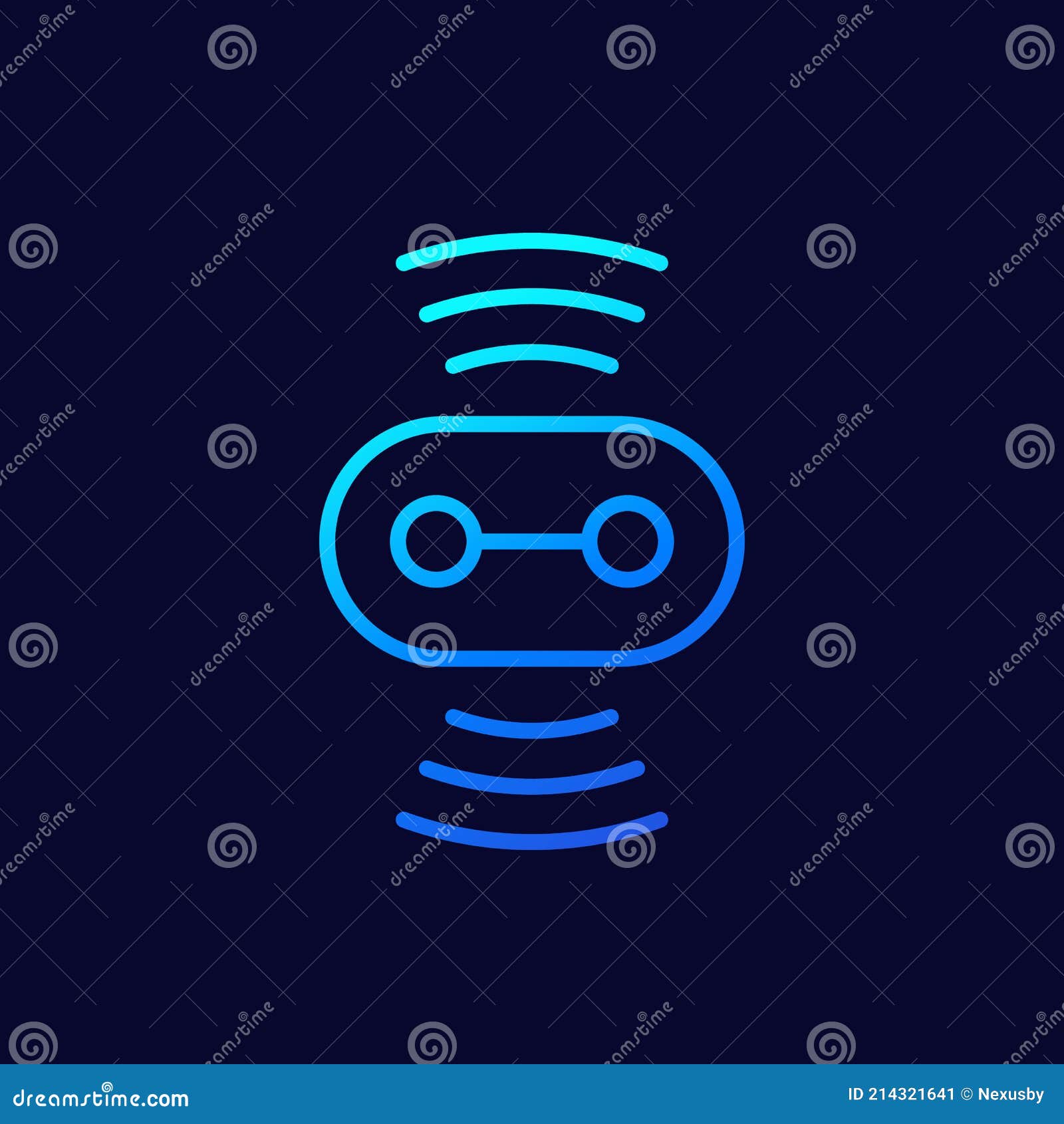 Sensor Line Icon for Web and Apps Stock Vector - Illustration of house ...