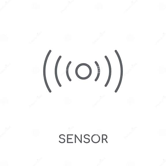 Sensor Linear Icon. Modern Outline Sensor Logo Concept on White Stock ...