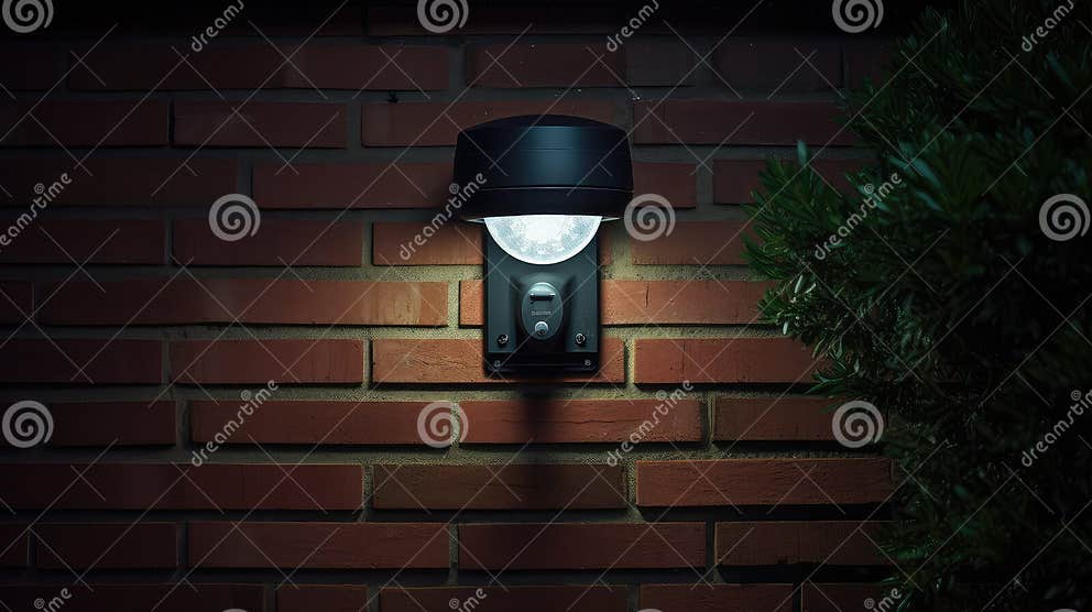 Sensor security lights stock illustration. Illustration of surveillance ...