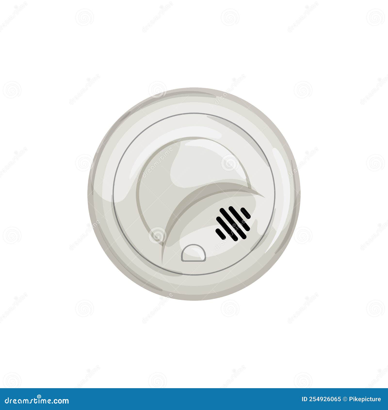 Sensor Smoke Detector Cartoon Vector Illustration Stock Illustration ...