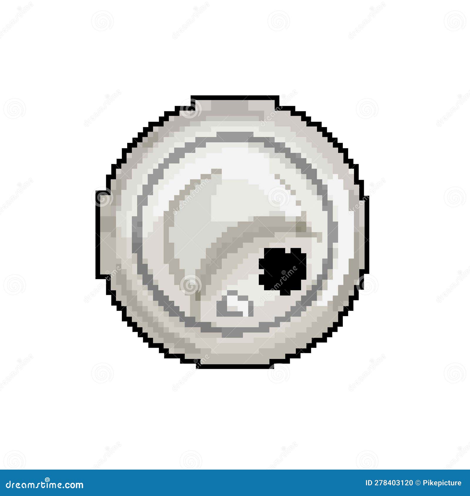 Sensor Smoke Detector Game Pixel Art Vector Illustration Stock Vector ...