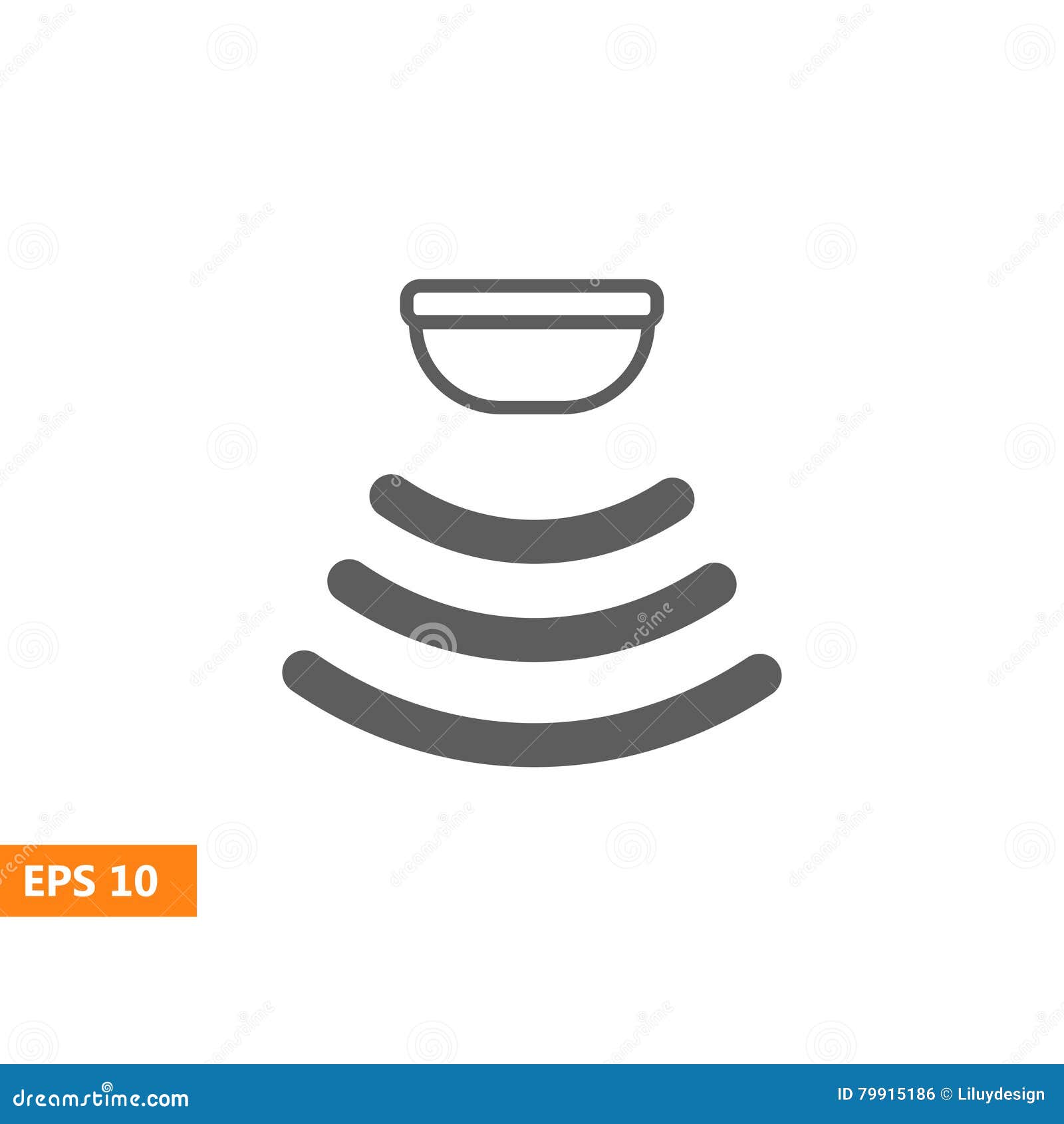 Sensor waves signal icon stock vector. Illustration of phone - 79915186