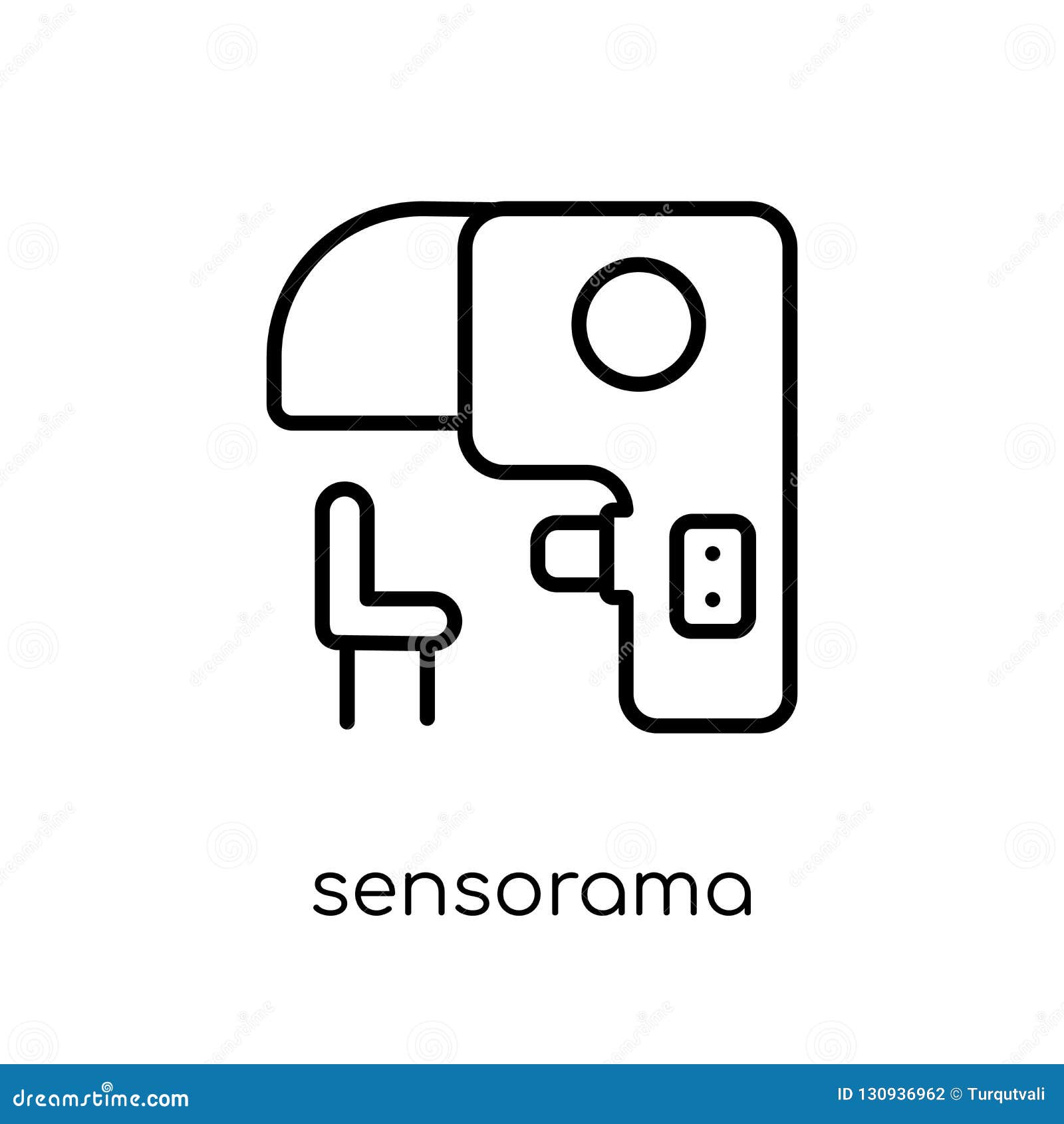 Sensorama Icon. Trendy Modern Flat Linear Vector Sensorama Icon Stock ...