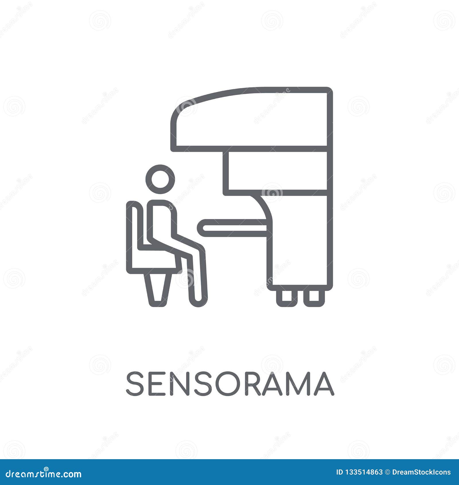 Sensorama Linear Icon. Modern Outline Sensorama Logo Concept On Cartoon ...