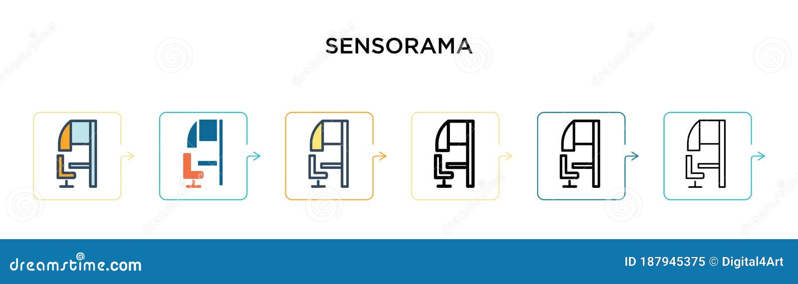 Sensorama Linear Icon. Modern Outline Sensorama Logo Concept On Cartoon ...