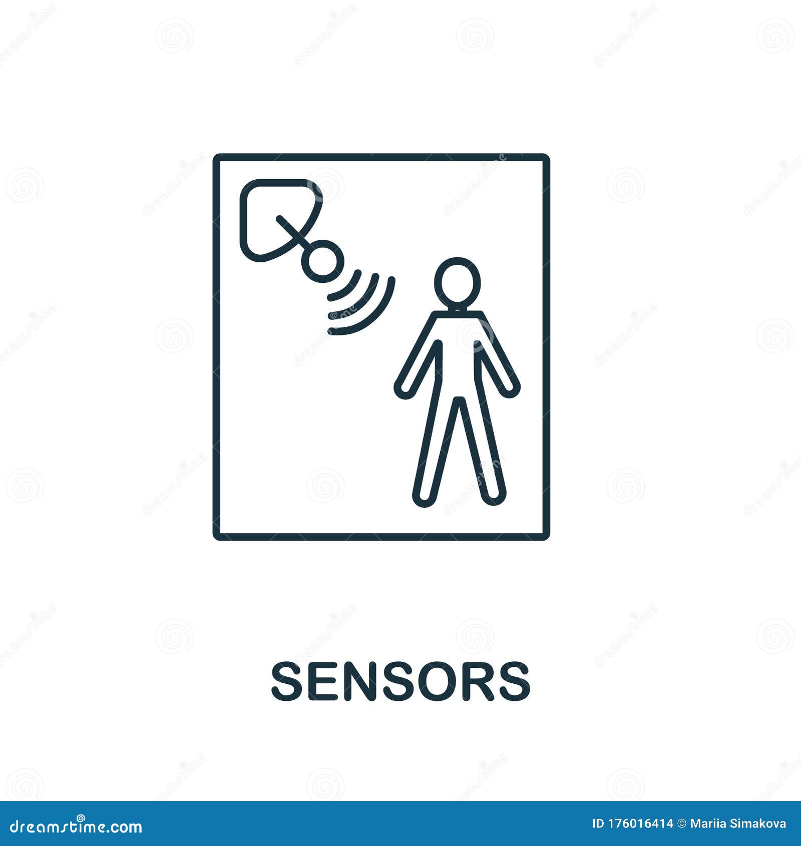 Sensors Icon From Iot Collection. Simple Line Sensors Icon For ...