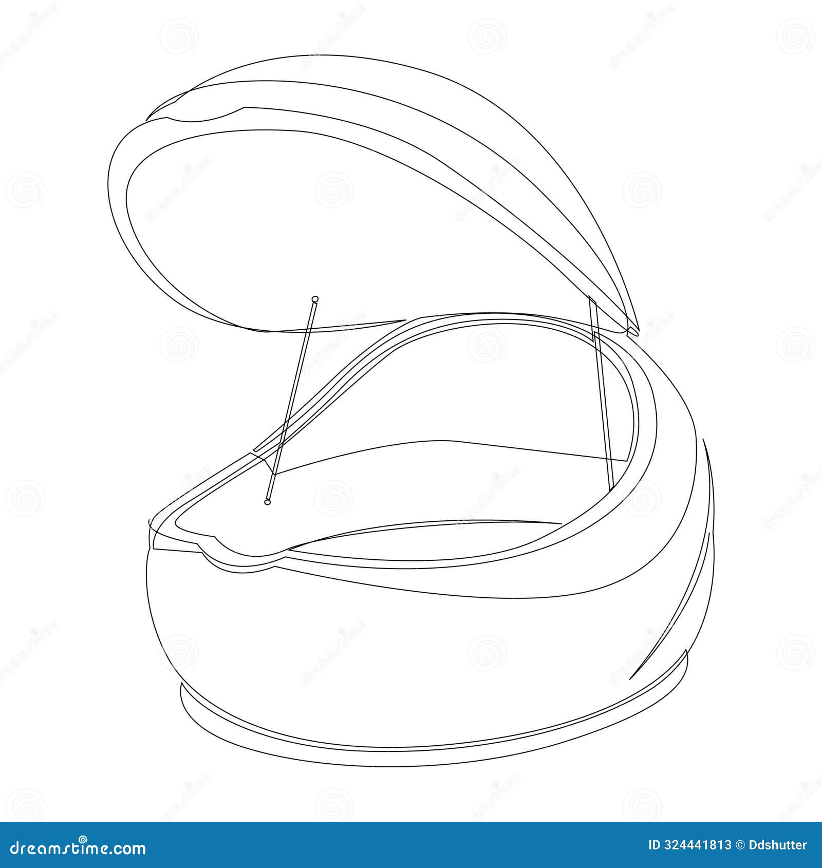 Sensory Deprivation Tank Continuous Line Drawing. Floatation Therapy ...