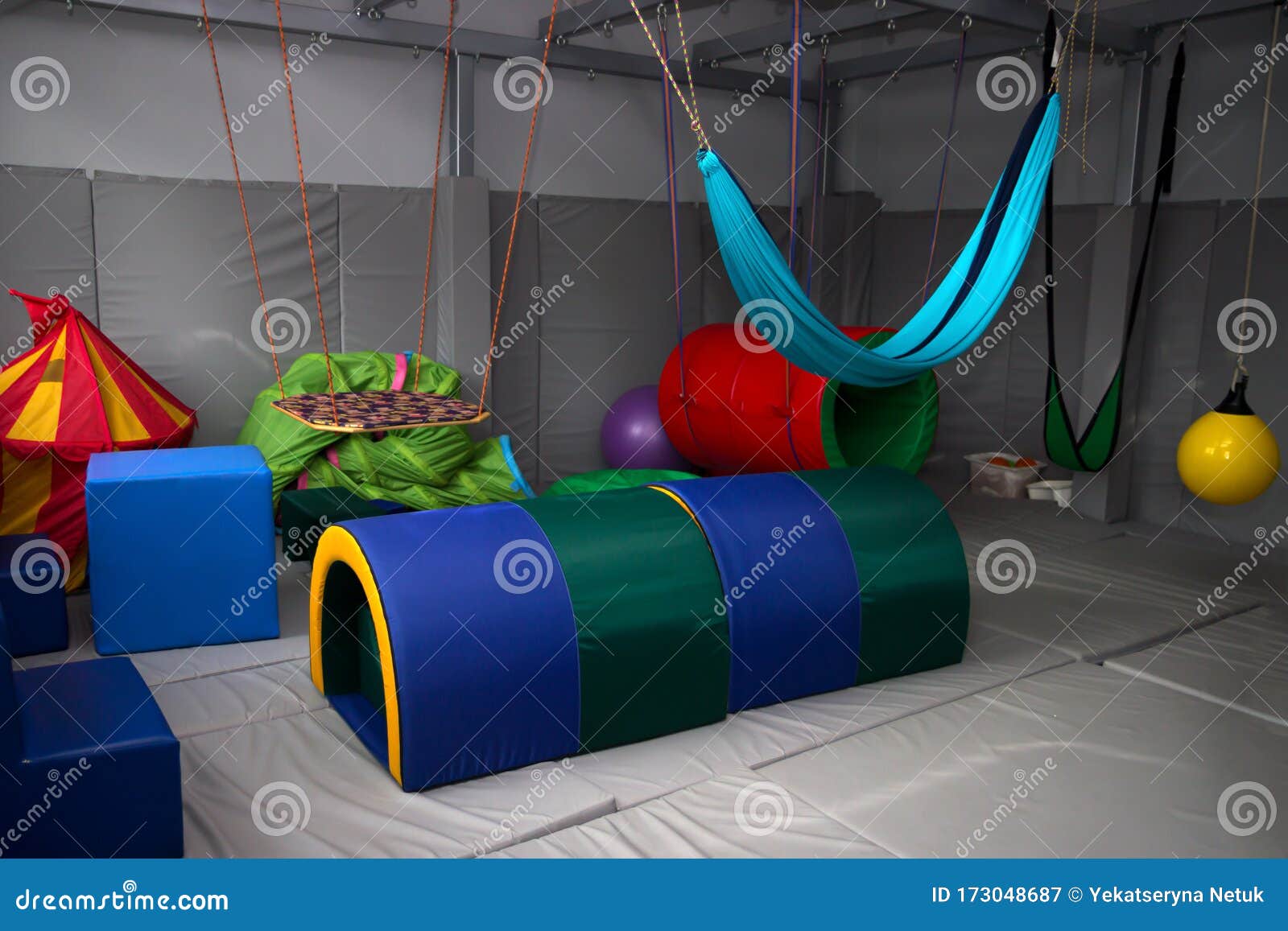 Sensory Integration Room in the Center for Children Stock Image - Image ...