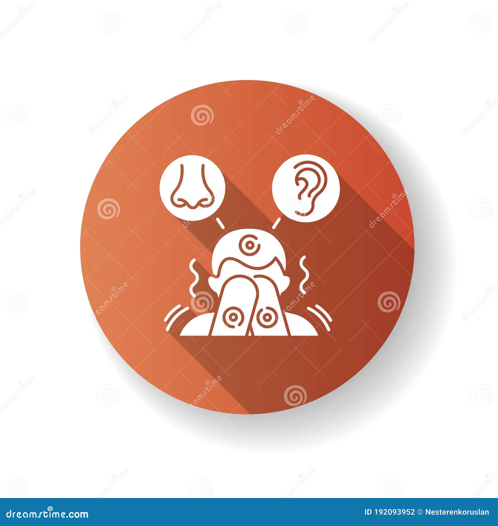 Two Color Sensitivity Vector Icon From People Skills Concept. Isolated ...