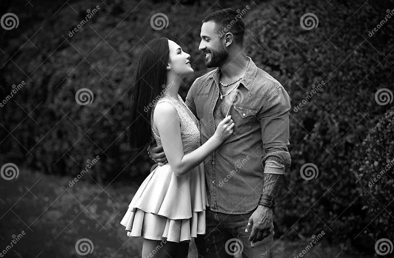 Sensual Couple In Love Romantic Couple In Love Looking At Each Other