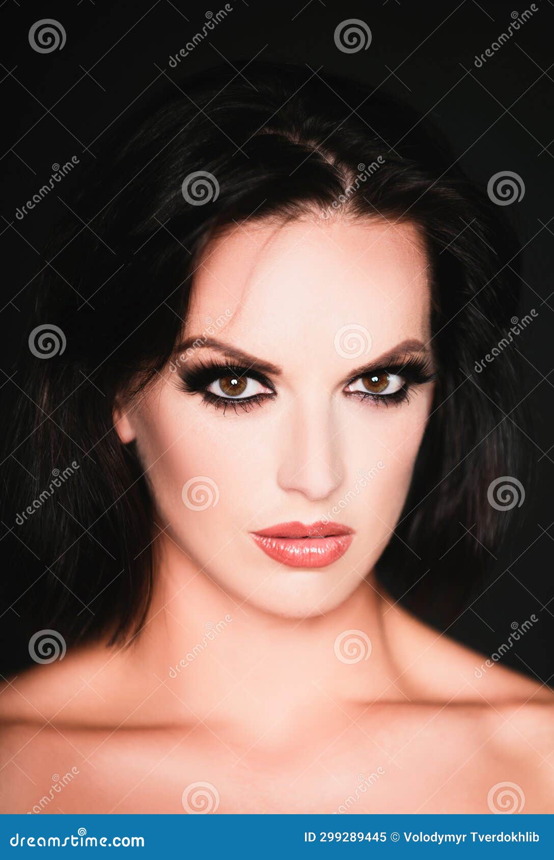Sensual Fashion Woman Face Close Up Beauty Portrait Of Young Woman