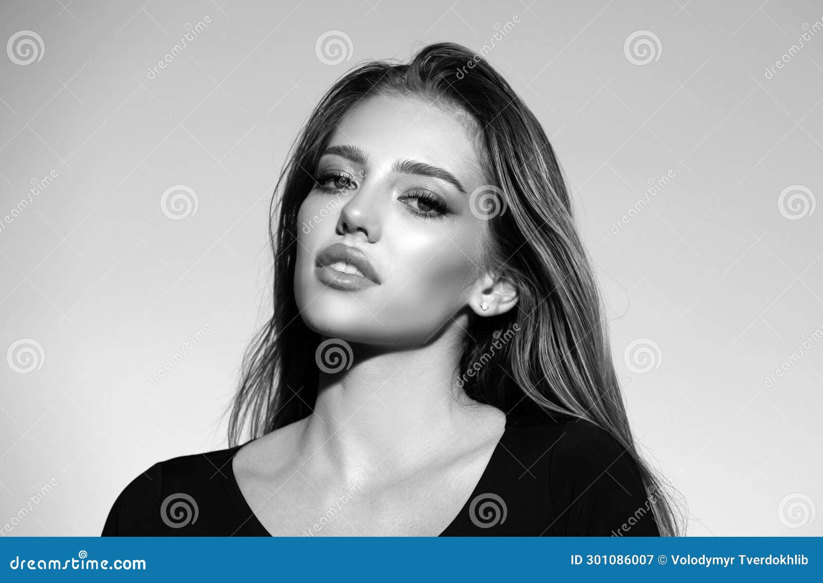 Sensual Fashion Woman Face Close Up Beauty Portrait Of Young Woman