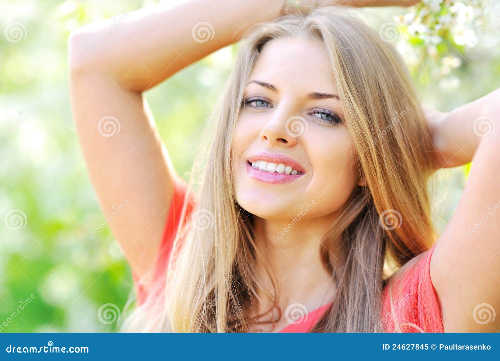 Sensual Portrait of a Spring Woman Stock Image - Image of fashion ...