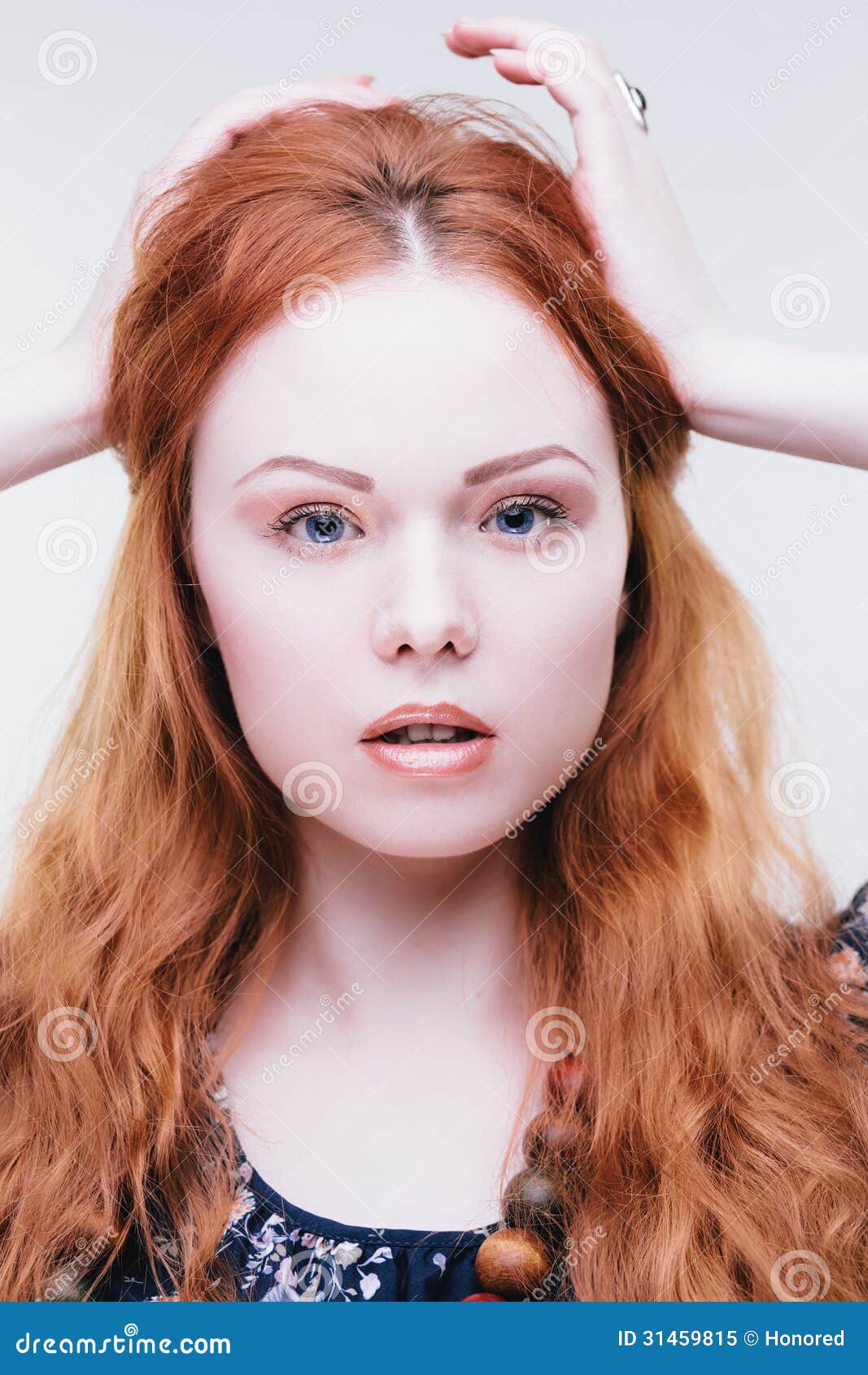 Sensual Redhead Girl Stock Image Image Of Pale Sensuality 31459815
