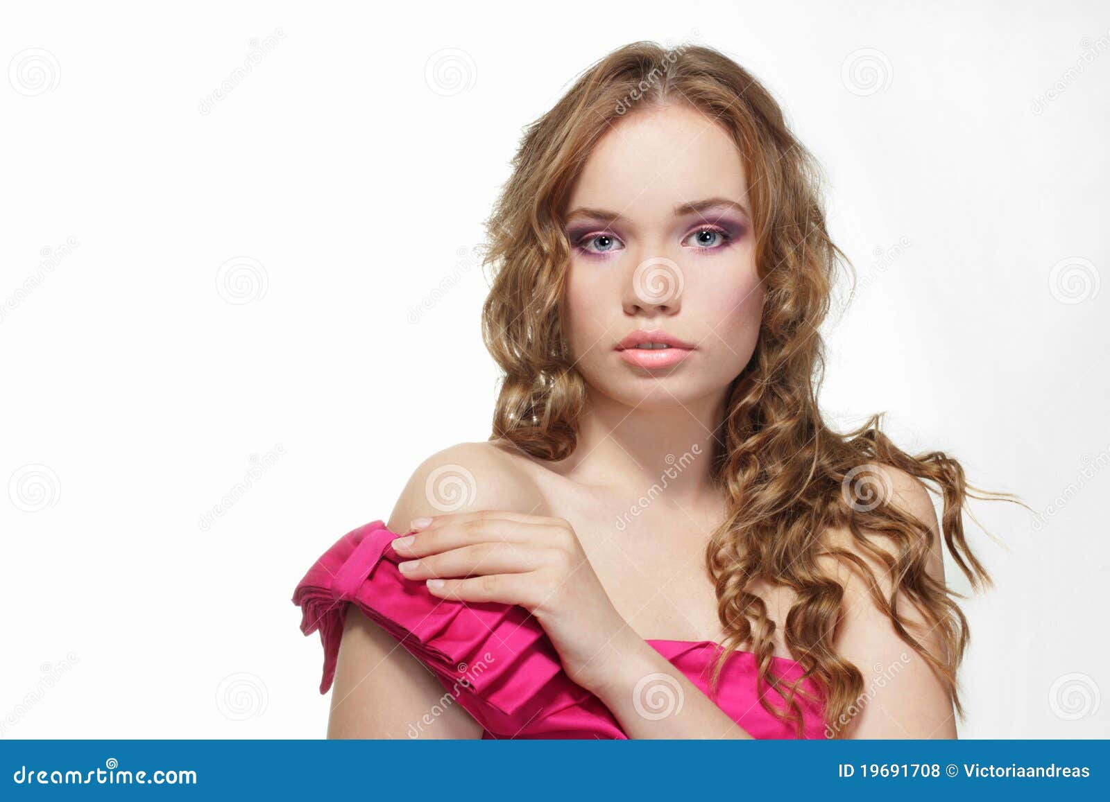 Sensual Touch. Portrait of Beautiful Woman Stock Photo - Image of body ...