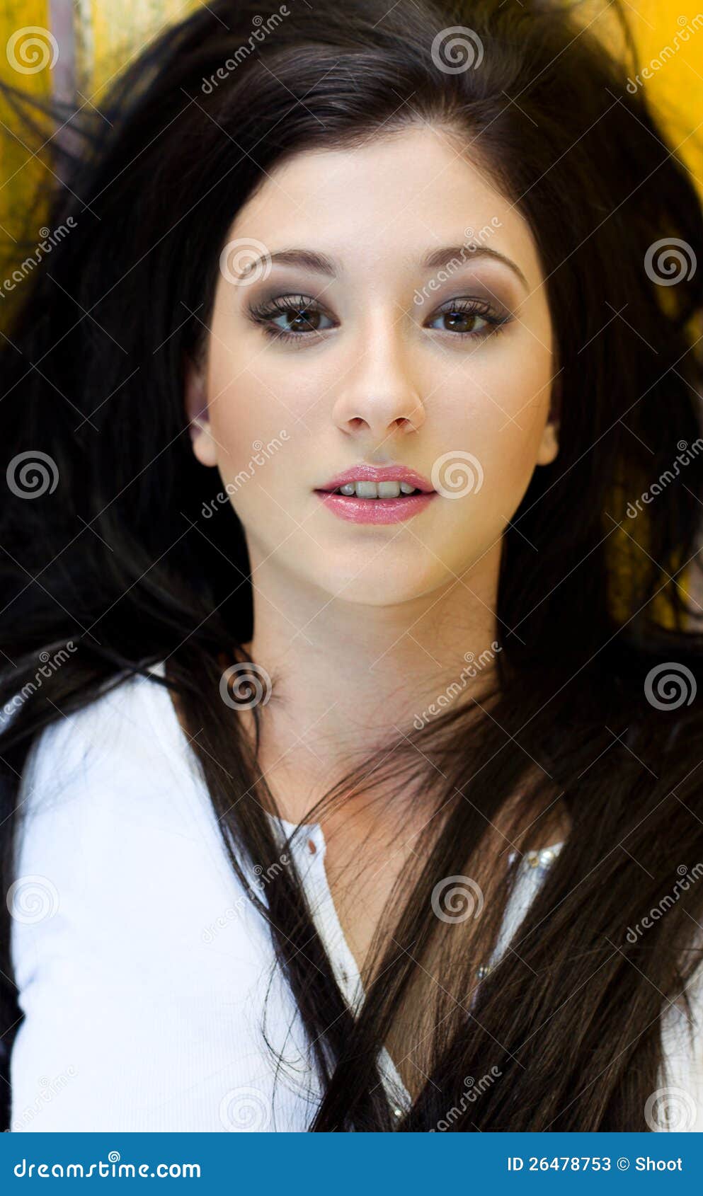 Sensual windblown woman stock image. Image of radiant - 26478753