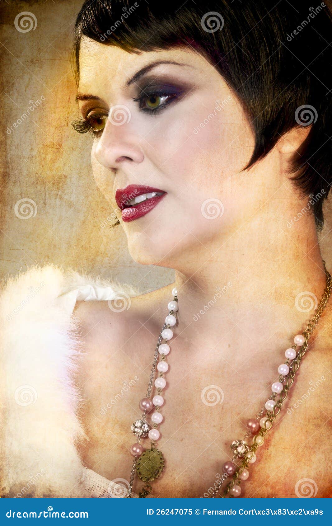 Sensuous Short Haired Brunette Woman Stock Image Image Of Hairstyle