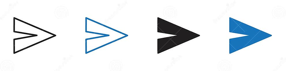 Sent Icon Vector Set Outline Stock Vector - Illustration of send, mail ...