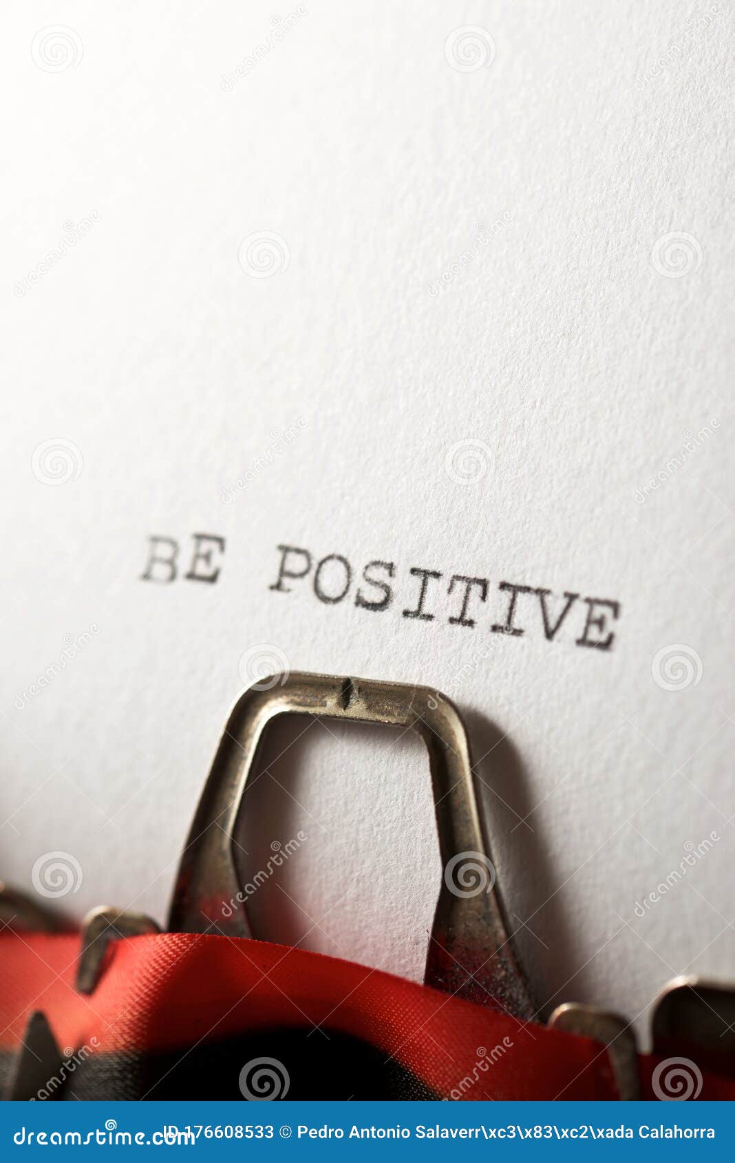 Be Positive text stock image. Image of close, optimism - 176608533