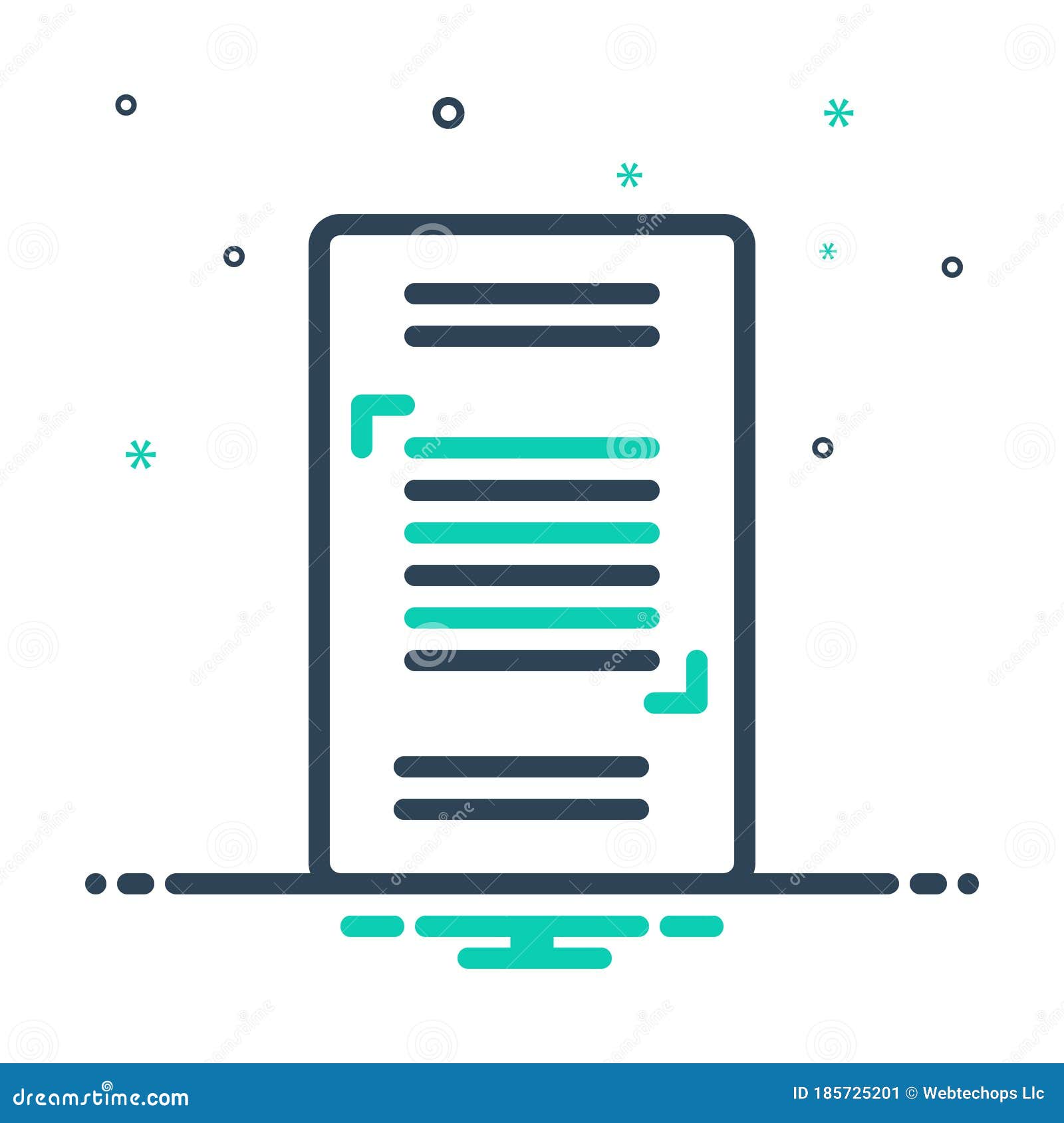 Mix Icon for Sentence, Phrase and Dictum Stock Vector - Illustration of ...