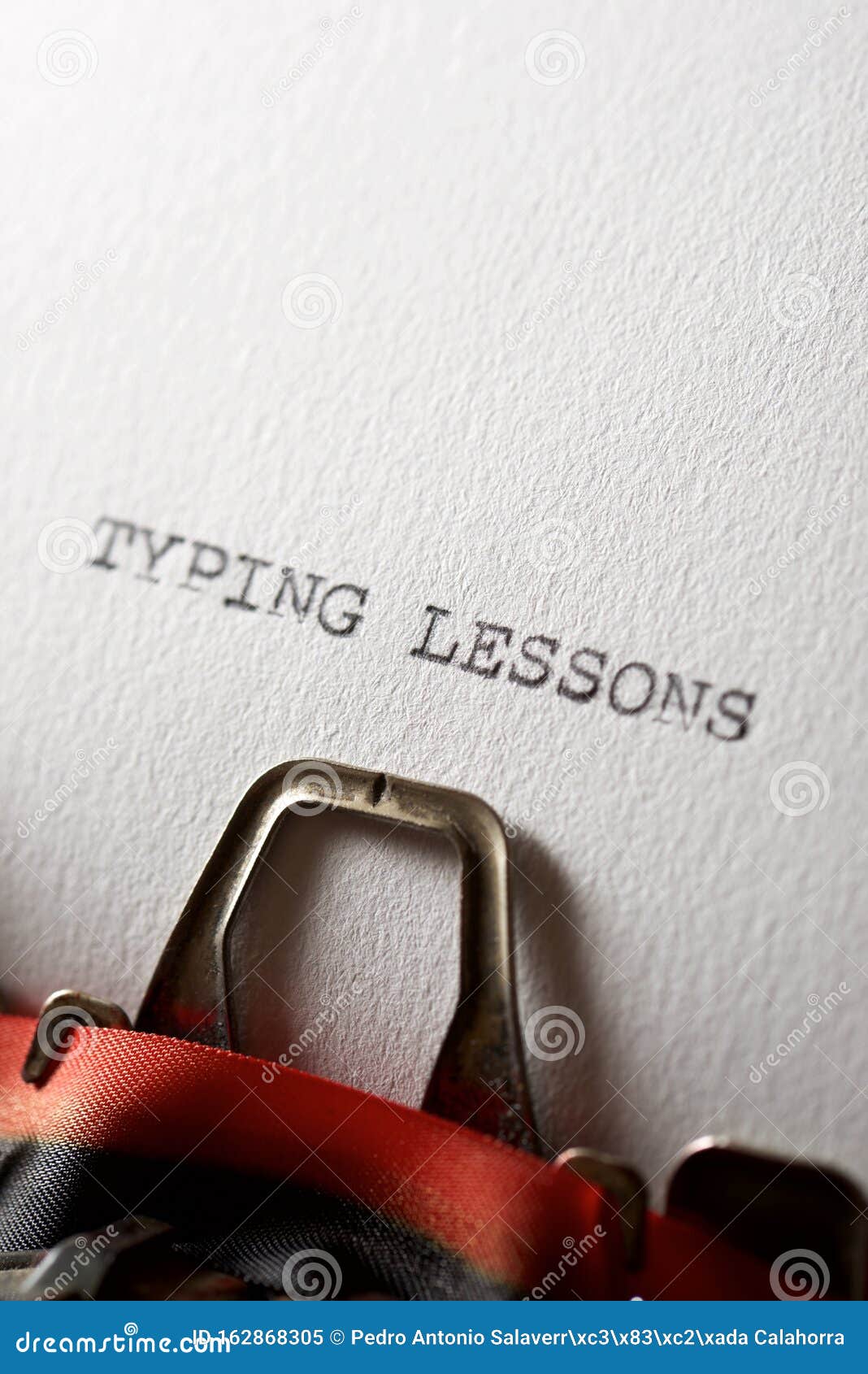 Typing lessons concept stock image. Image of space, obsolete - 162868305