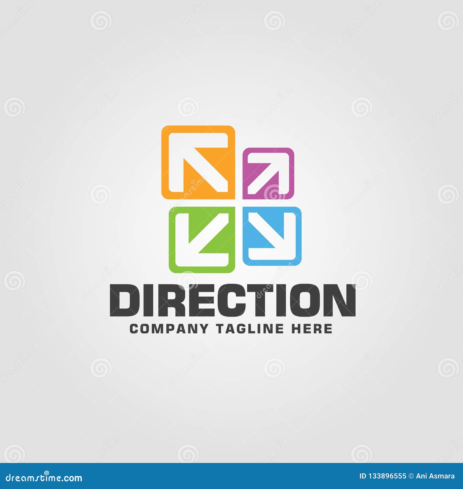 Sentido Logo Template ilustração do vetor. Ilustração de caixa - 133896555