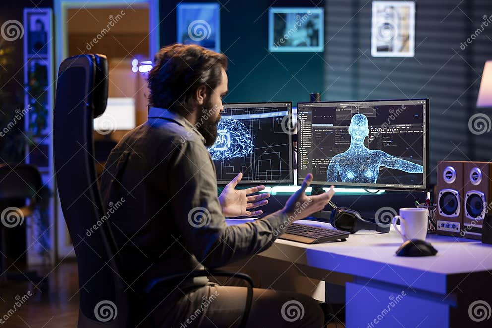 Sentient AI Gains Humanoid Form Inside PC, Talking with Confused ...