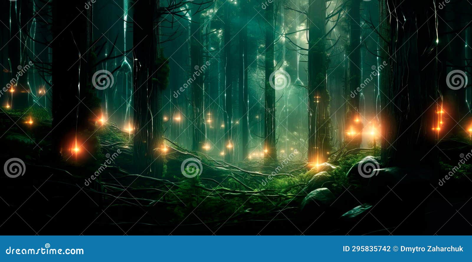 Sentient Forest Where the Trees Communicate through Patterns of Light ...