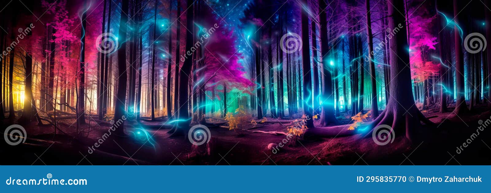 Sentient Forest Where the Trees Communicate through Patterns of Light ...