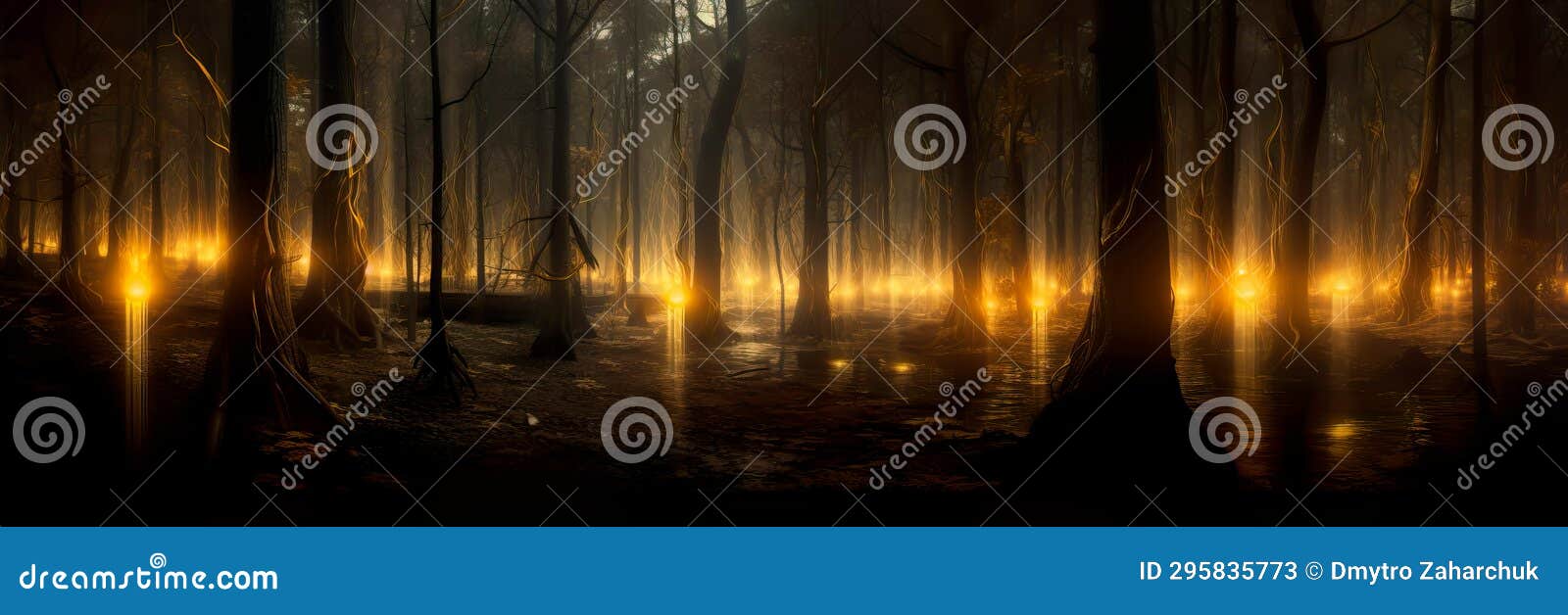 Sentient Forest Where the Trees Communicate through Patterns of Light ...