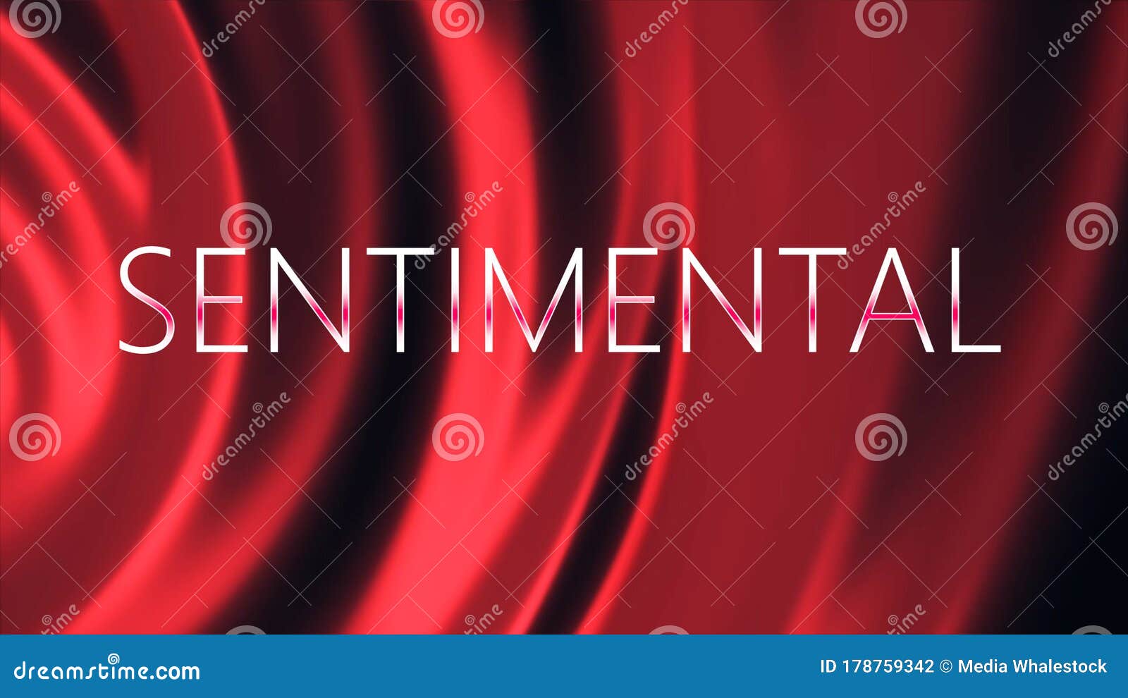 Sentimental Background. Beautiful Silk Background with Sentimental Word ...