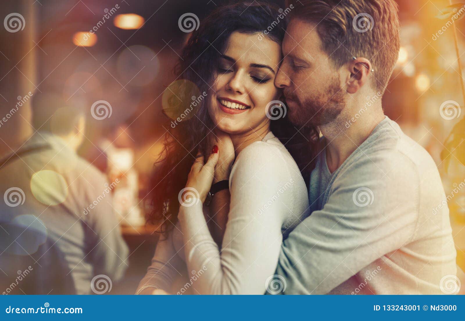 Sentimental Couple in Love Bonding Stock Image - Image of beauty ...