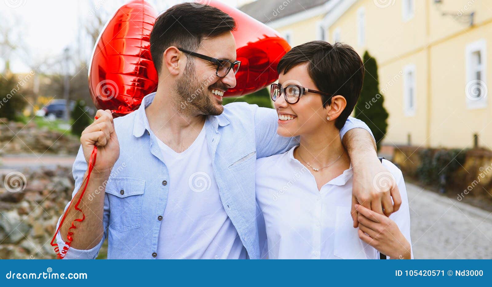 Sentimental Couple in Love Bonding Stock Image - Image of emotion, girl ...