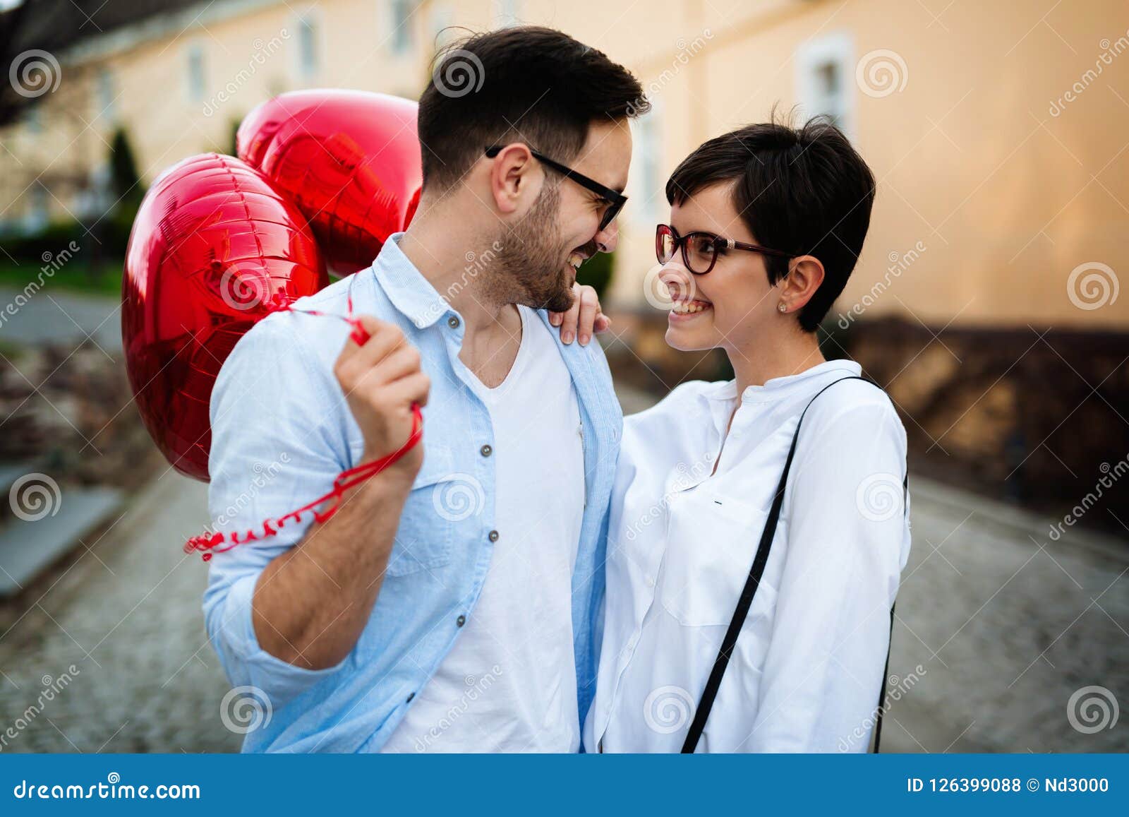 Sentimental Couple in Love Bonding Stock Photo - Image of happiness ...