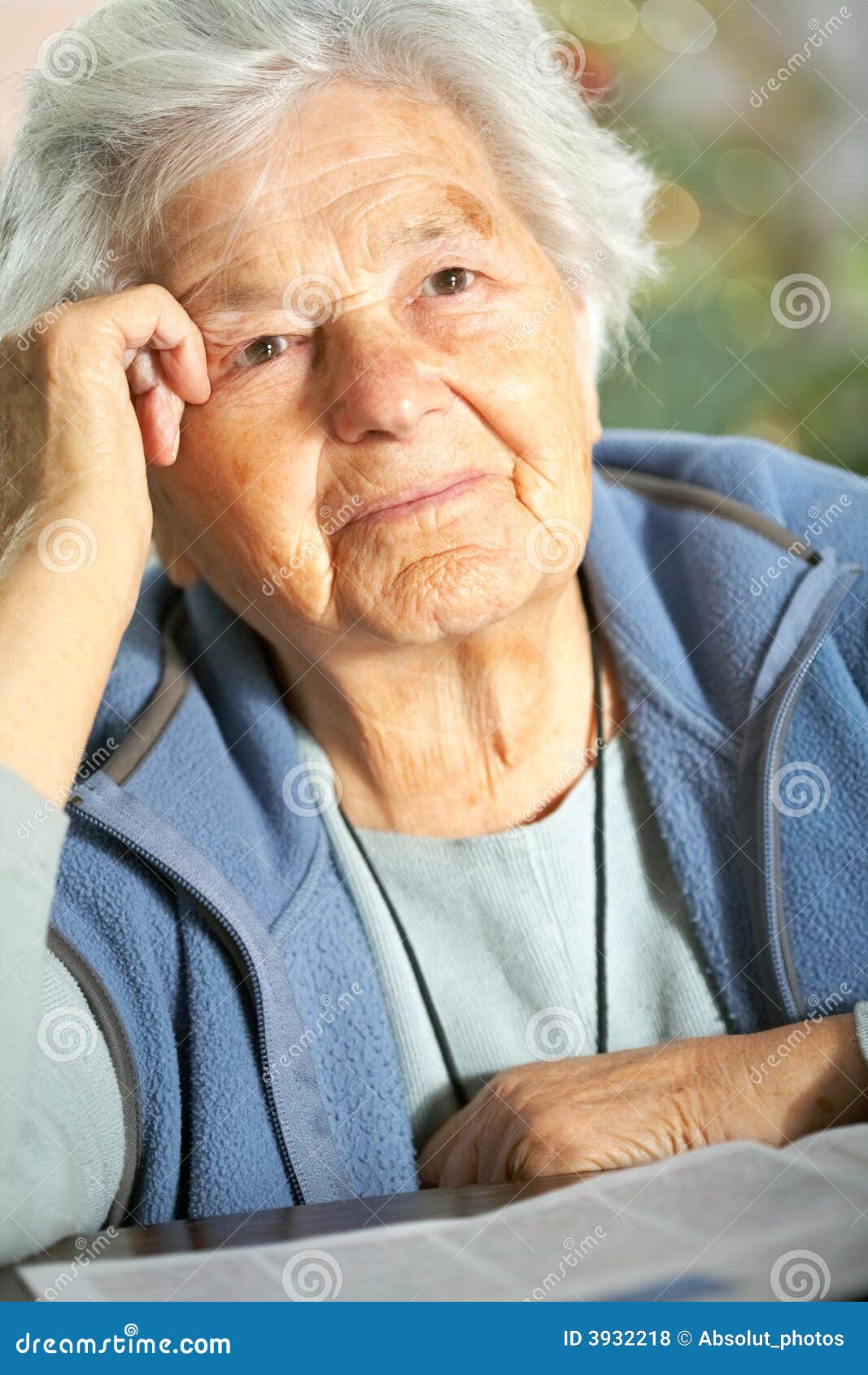 Sentimental woman stock photo. Image of grey, leaning - 3932218