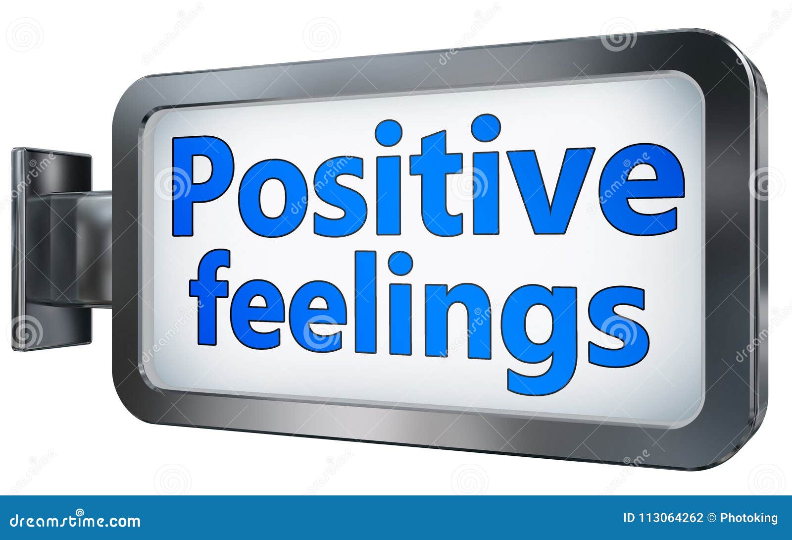 Sentiments Positifs Sur Le Panneau D'affichage Illustration Stock ...