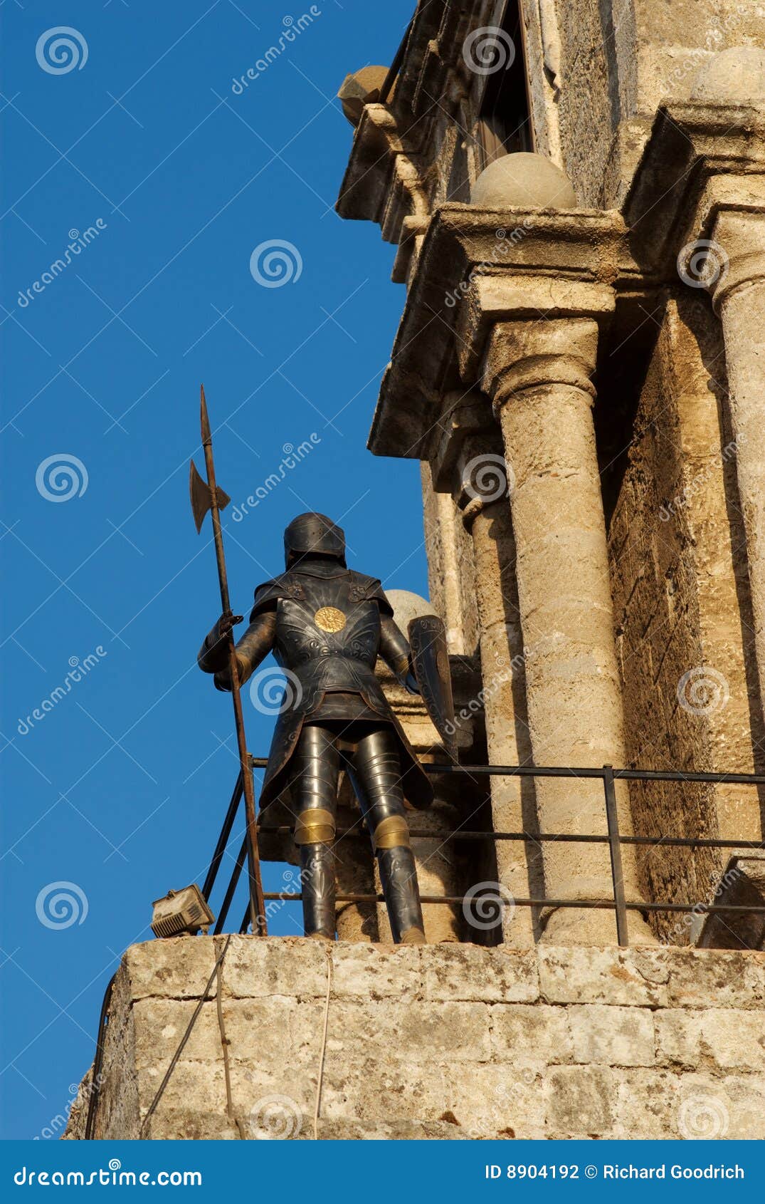 The Sentinel, Rhodes stock photo. Image of ancient, rhodes - 8904192