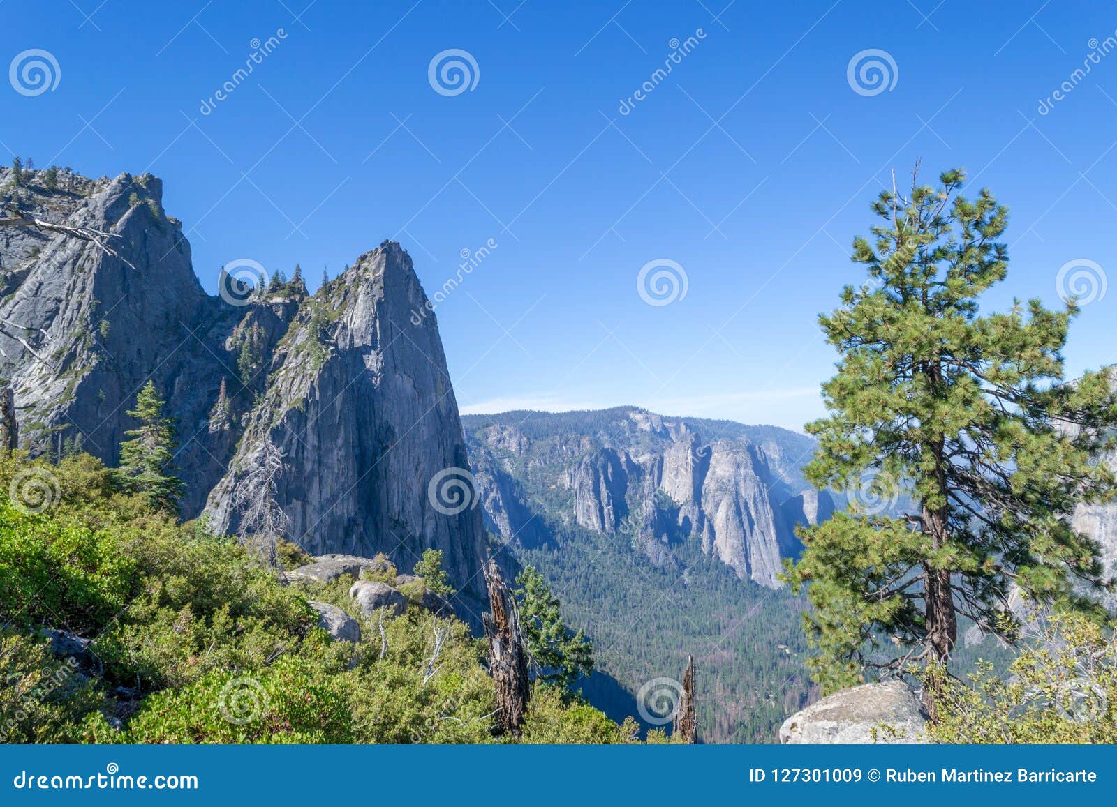 Sentinel Rock at Yosemite Valley Stock Image - Image of muir, erosion ...
