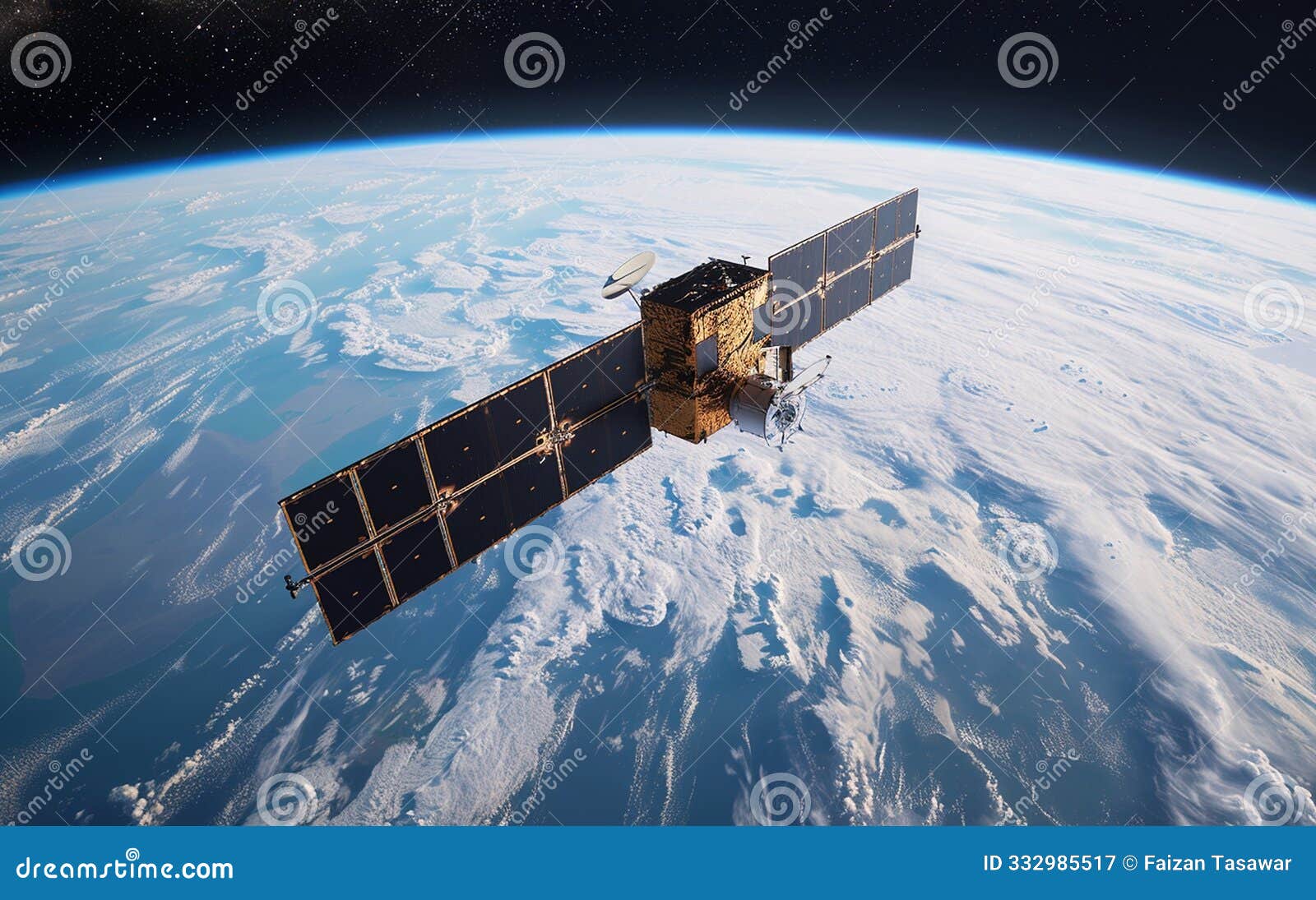 The Sentinel-2A Satellite -Generative Ai Stock Image - Image of mission ...