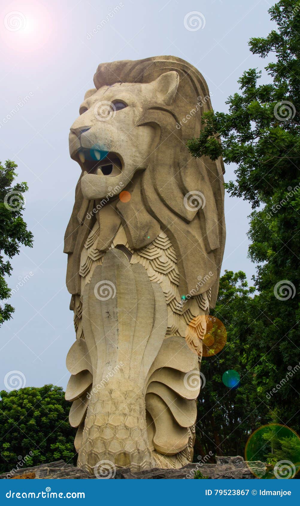 Sentosa Merlion fotografia editorial. Imagem de bonito - 79523867