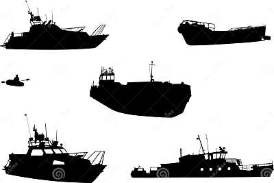 Sentry Boat, the Barge, Launch, Inflatable Boat, S Stock Illustration ...