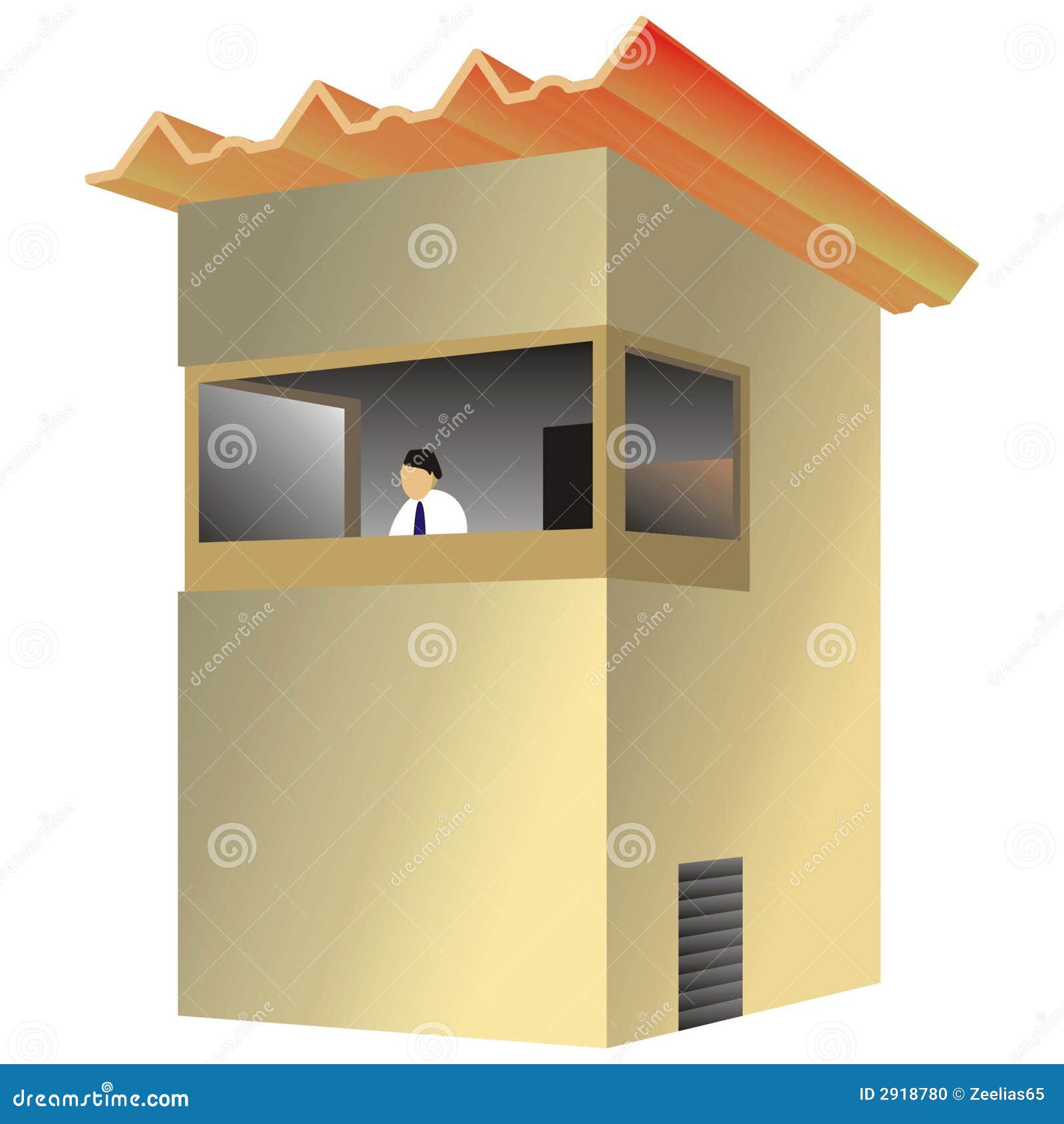 Sentry Box Vector Illustration | CartoonDealer.com #2918780