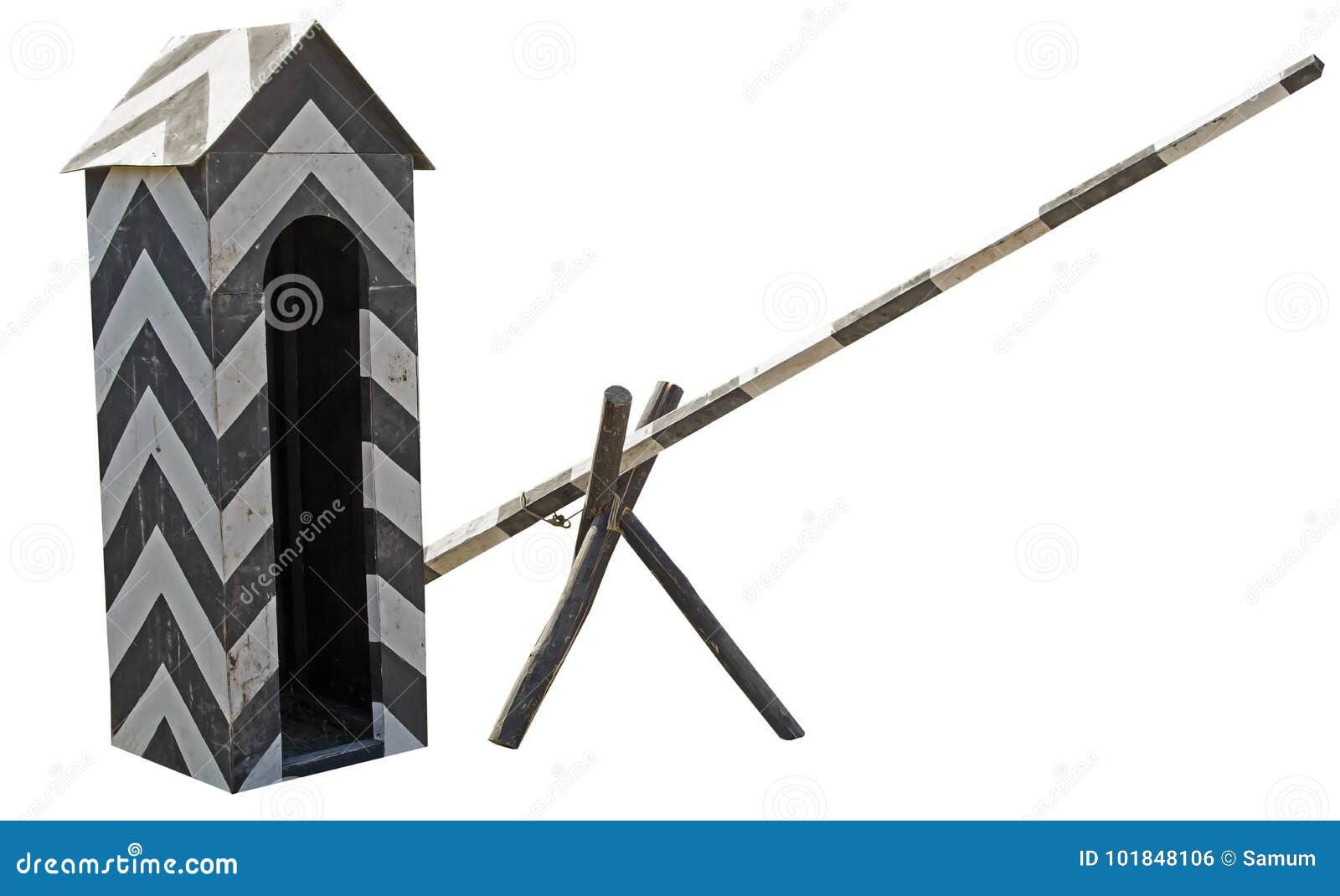 Sentry box, reconstruction stock photo. Image of architecture - 101848106