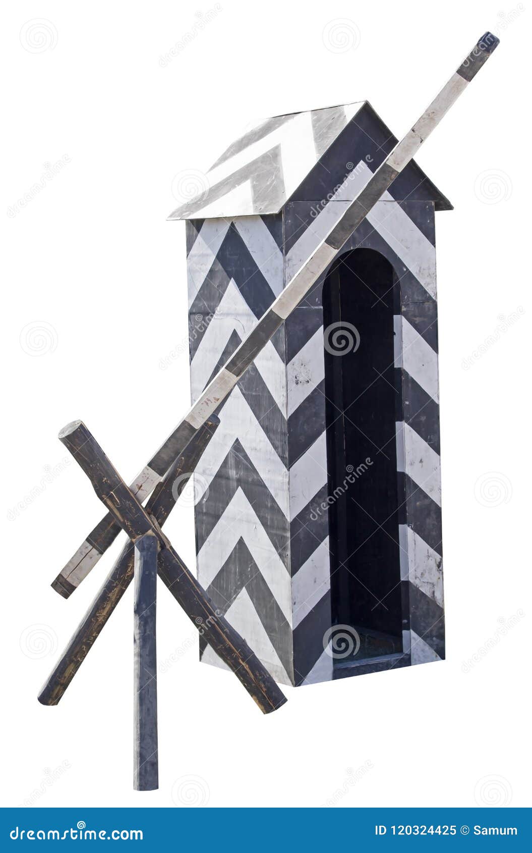 Sentry box, reconstruction stock image. Image of europe - 120324425
